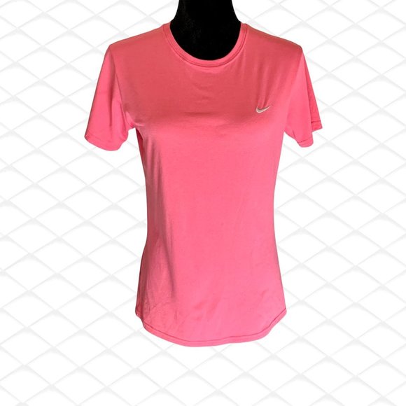 Nike Dry Fit | Tops | Nike Dry Fit Pink Short Sleeve Tee | Poshmark